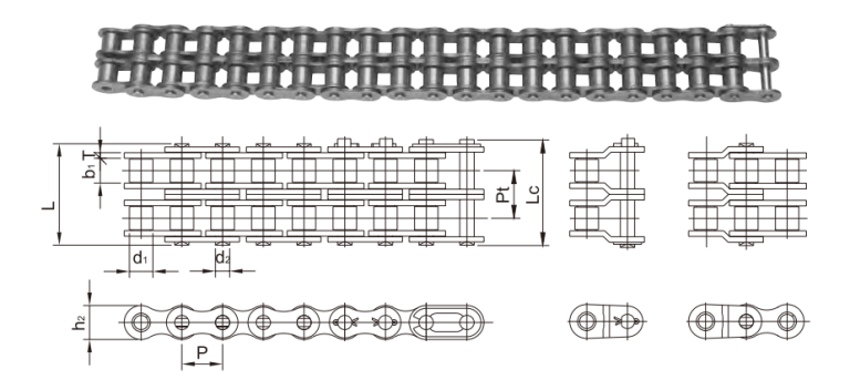 Comprehensive Roller Chain Size Chart | Universal Chains for Industrial ...